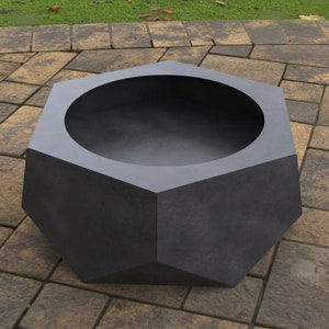 Volumetric Hexagon Fire Pit V2, Digital Product, Files DXF, SVG for Cnc ...