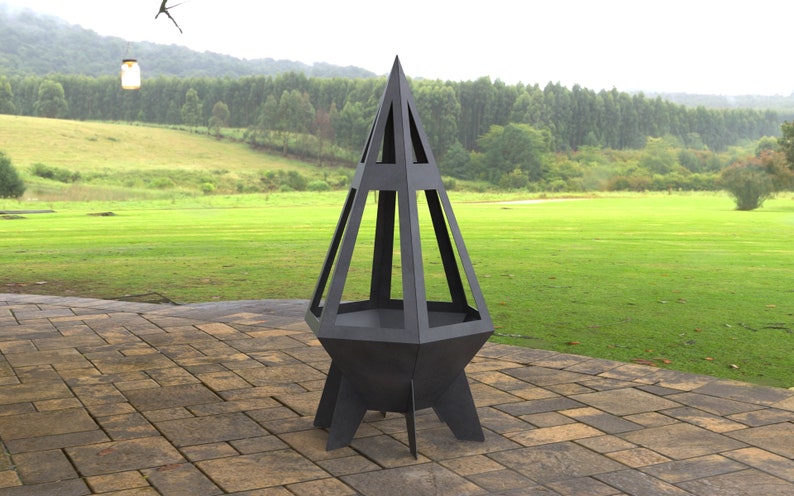 Pyramid Rocket III Fire Pit Digital Product Files DXF Svg - Etsy