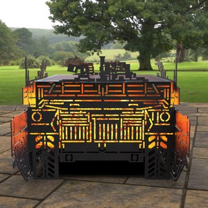 Tank Fire Pit Length 60", Digital Product, Files DXF, SVG for Cnc ...