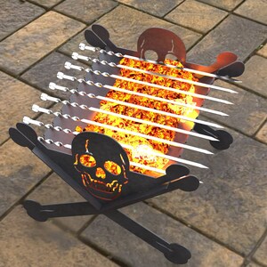 Jolly Roger Fire Pit, Digital Product, Files DXF, SVG for CNC, Plasma ...