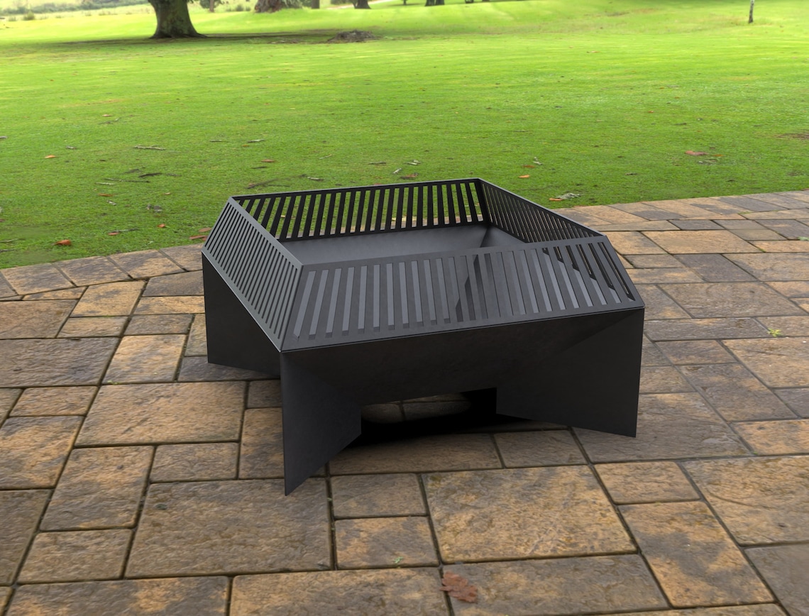 Square Fire Pit III Digital Product Files DXF SVG for Cnc | Etsy