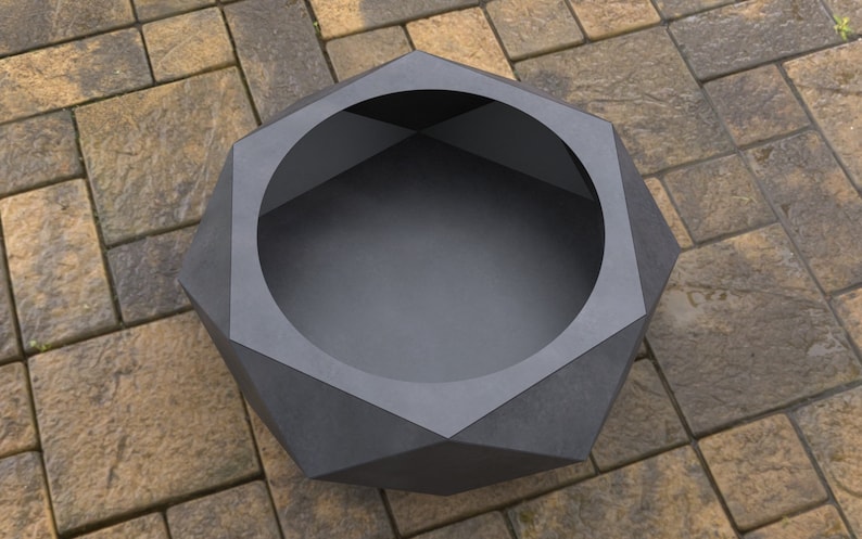 Volumetric Hexagon Fire Pit Digital Product Files DXF SVG - Etsy