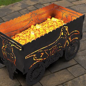 Dirt Bike Fire Pit, Digital Product, Files DXF, SVG for Cnc, Plasma ...