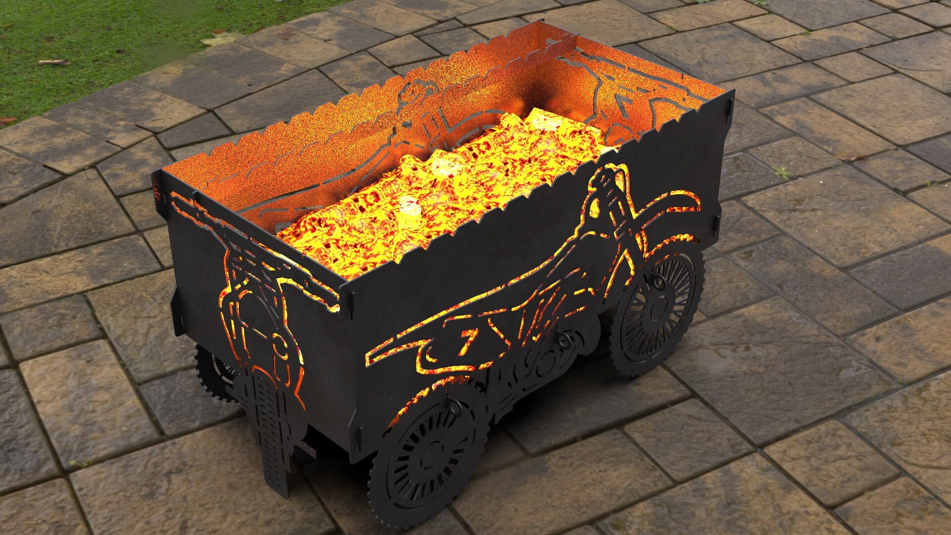 Dirt Bike Fire Pit Digital Product Files DXF SVG for Cnc - Etsy Australia