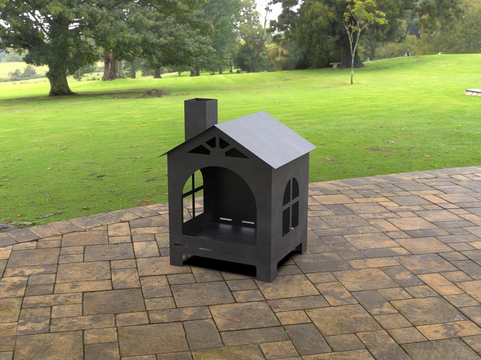 House Fire Pit Digital Product Files DXF SVG for CNC - Etsy UK