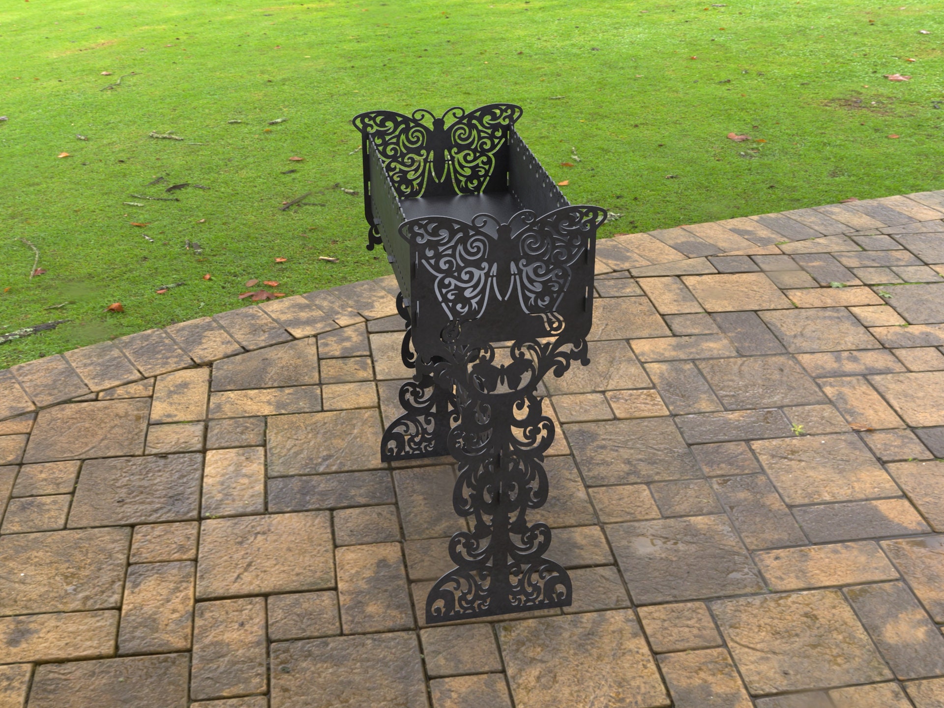 Butterfly Fire Pit, Digital Product, Files DXF, SVG for CNC, Plasma ...