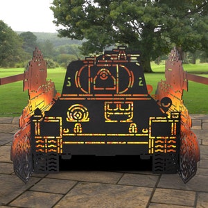 Tank T34 Fire Pit, Digital Product, Files DXF, SVG for Cnc, Laser ...