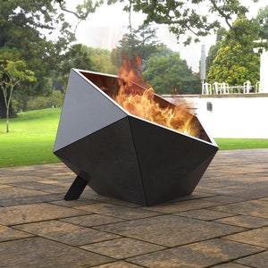 Fireplace Fire Pit With Legs, Digital Product, Files DXF, SVG for Cnc ...