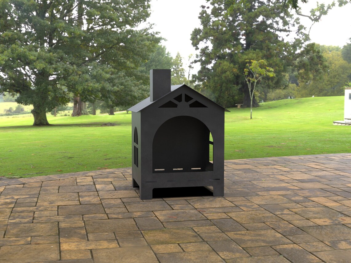 House Fire Pit Digital Product Files DXF SVG for CNC | Etsy