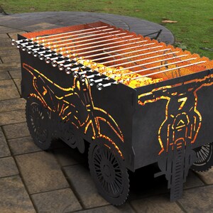 Dirt Bike Fire Pit, Digital Product, Files DXF, SVG for Cnc, Plasma ...