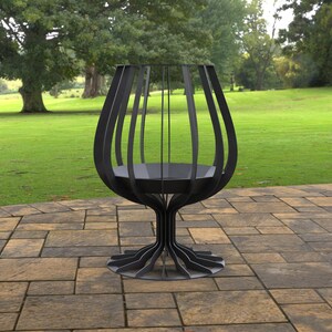 Cognac, Brandy Glass Fire Pit, Digital Product, Files DXF, SVG for CNC ...