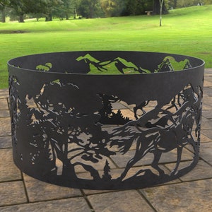 Fire Pit Ring Horses Digital product files DXF SVG for cnc | Etsy