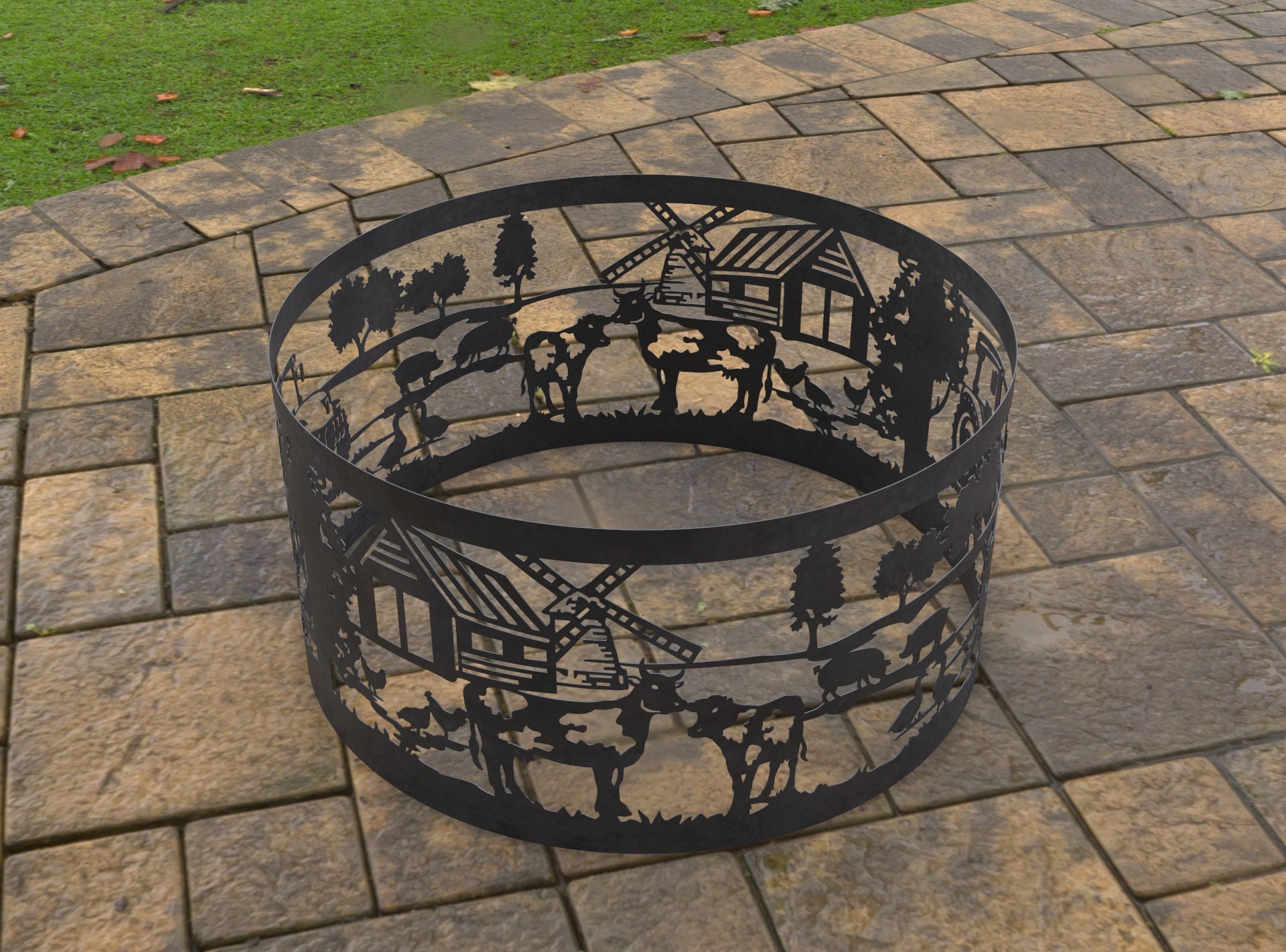 Fire Pit Ring Farm Digital Product Files DXF SVG for Cnc - Etsy UK