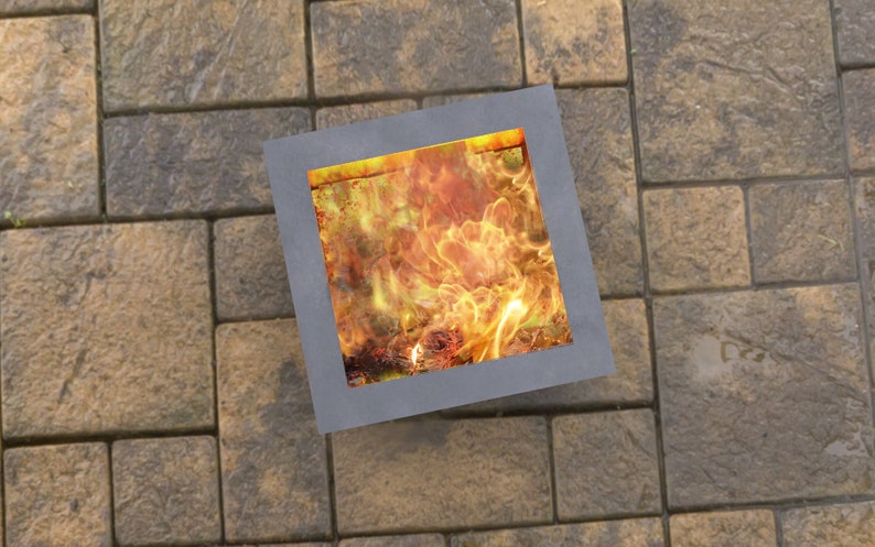 Modern Cube With Square Cutout Fire Pit, Digital Product, Files DXF ...