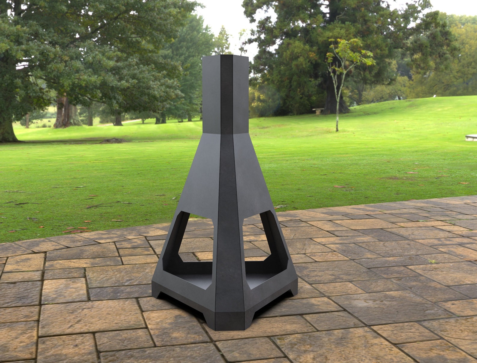 Pyramid Three-sided Fire Pit Digital Product Files DXF SVG | Etsy