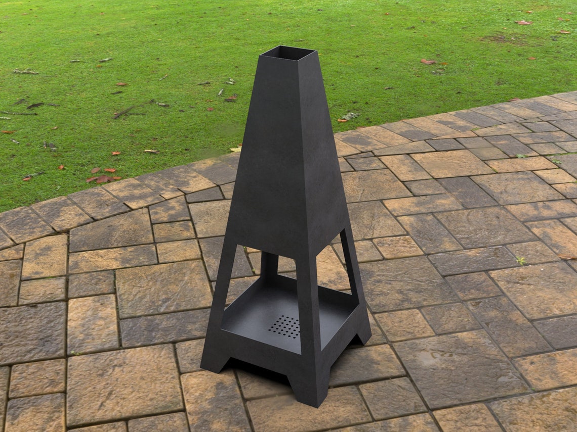 Four-sided Pyramid Fire Pit Digital product files DXF SVG | Etsy