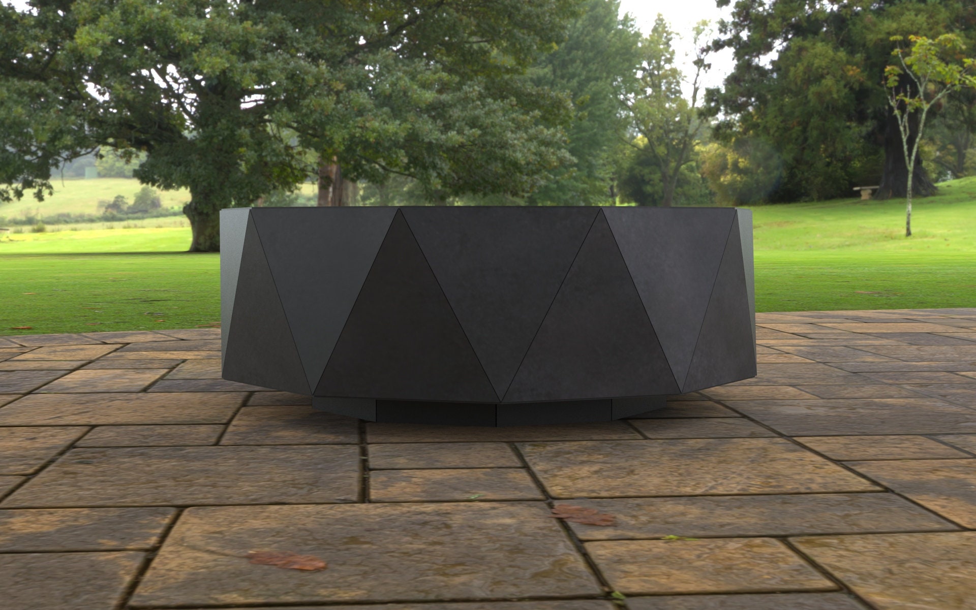 Fire Pit With Triangles Digital Product Files DXF SVG for - Etsy