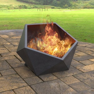 Fireplace Fire Pit With Legs, Digital Product, Files DXF, SVG for Cnc ...