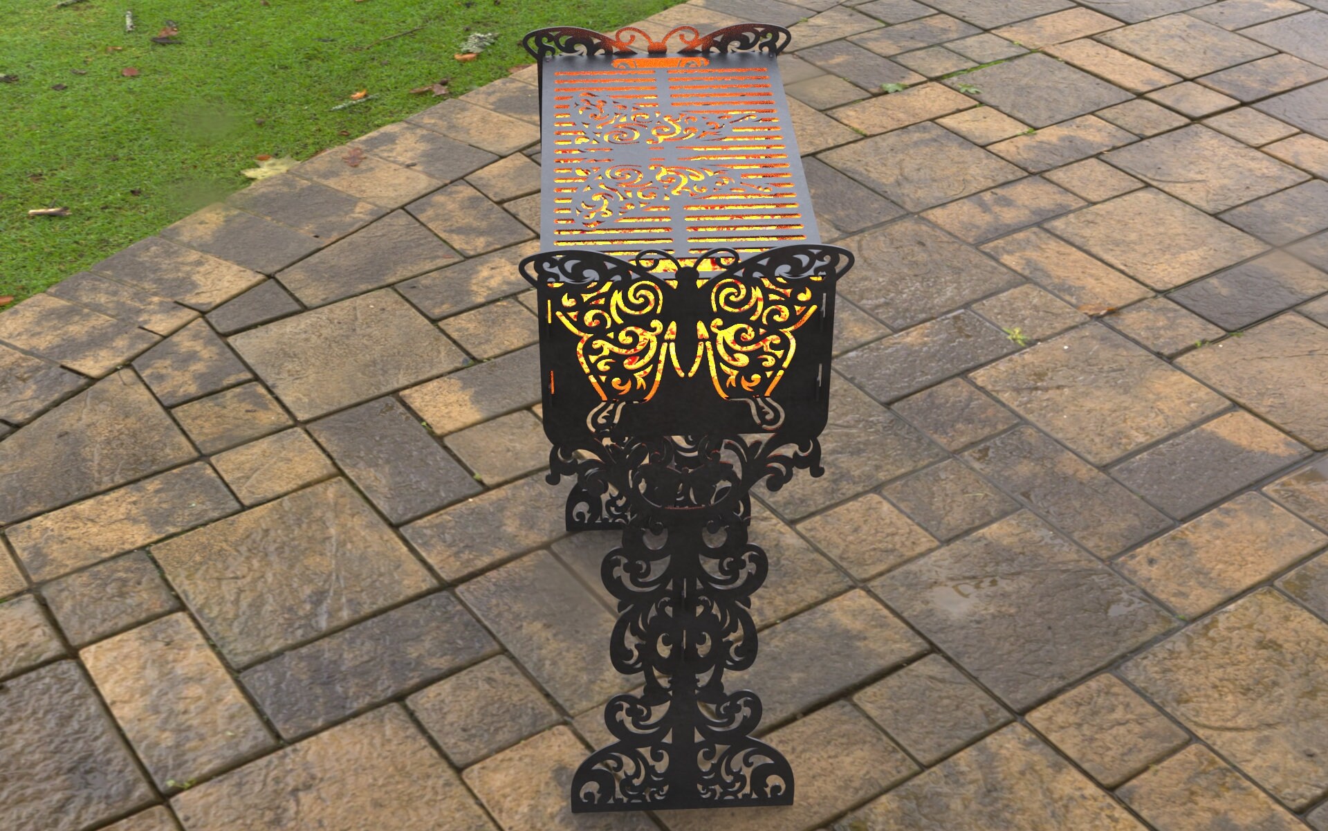 Butterfly Fire Pit, Digital Product, Files DXF, SVG for CNC, Plasma ...