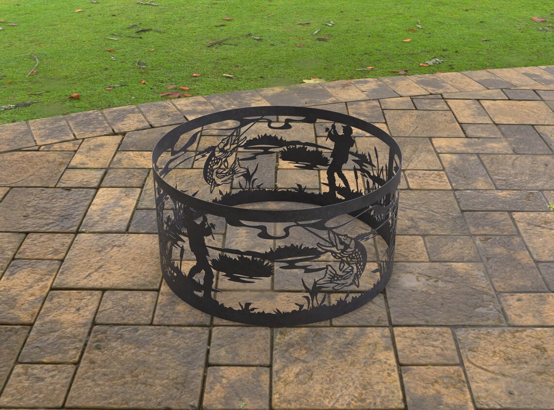 Fire Pit Ring Fishing, Digital Product, Files DXF SVG for Cnc, Plasma ...