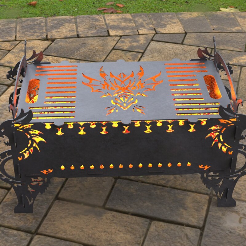 Dragon Fire Pit - Etsy