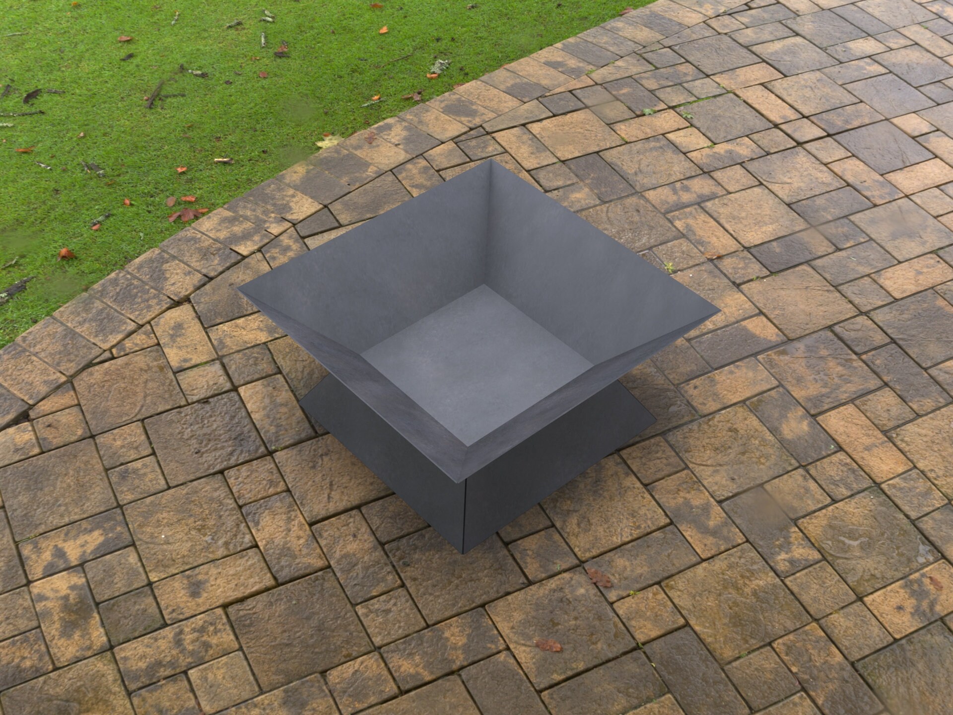 Square Fire Pit Digital Product Files DXF SVG for CNC | Etsy