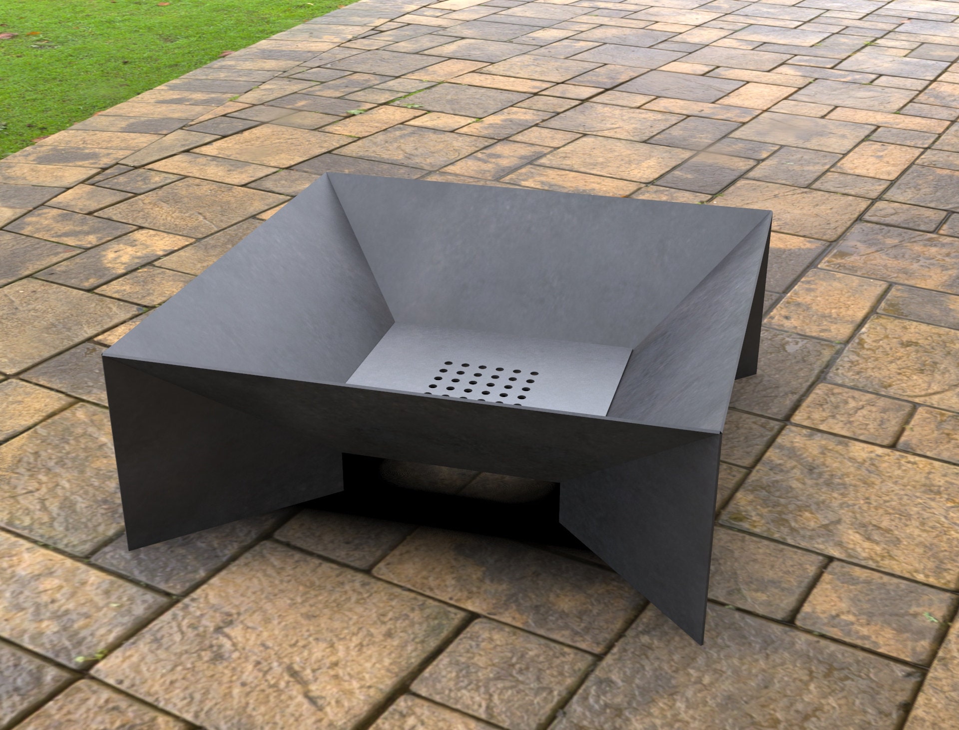 Square Fire Pit Light Digital Product Files DXF SVG for - Etsy Canada