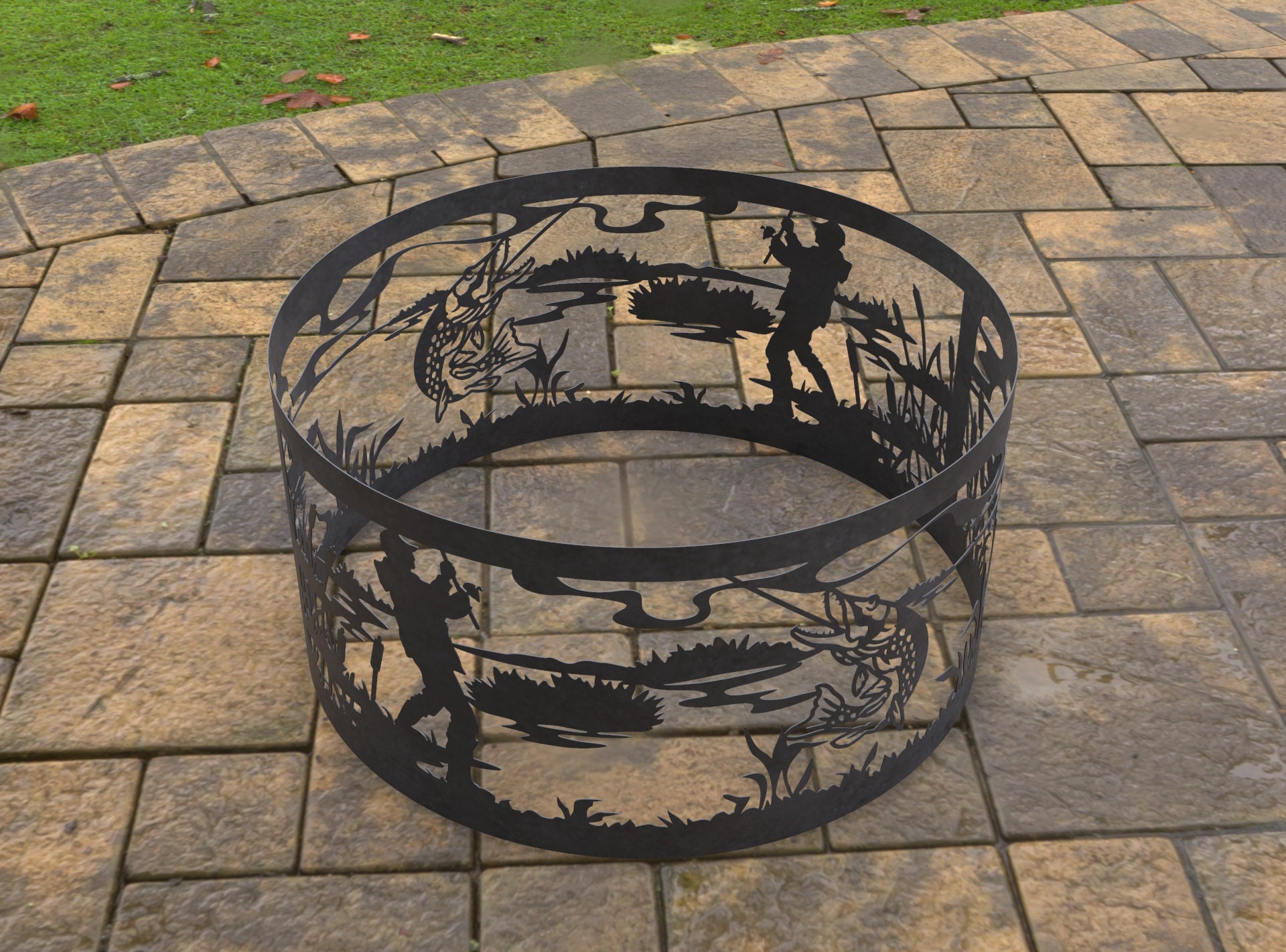 Fire Pit Ring Fishing Digital Product Files DXF SVG for Cnc - Etsy Canada