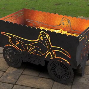 Dirt Bike Fire Pit, Digital Product, Files DXF, SVG for Cnc, Plasma ...