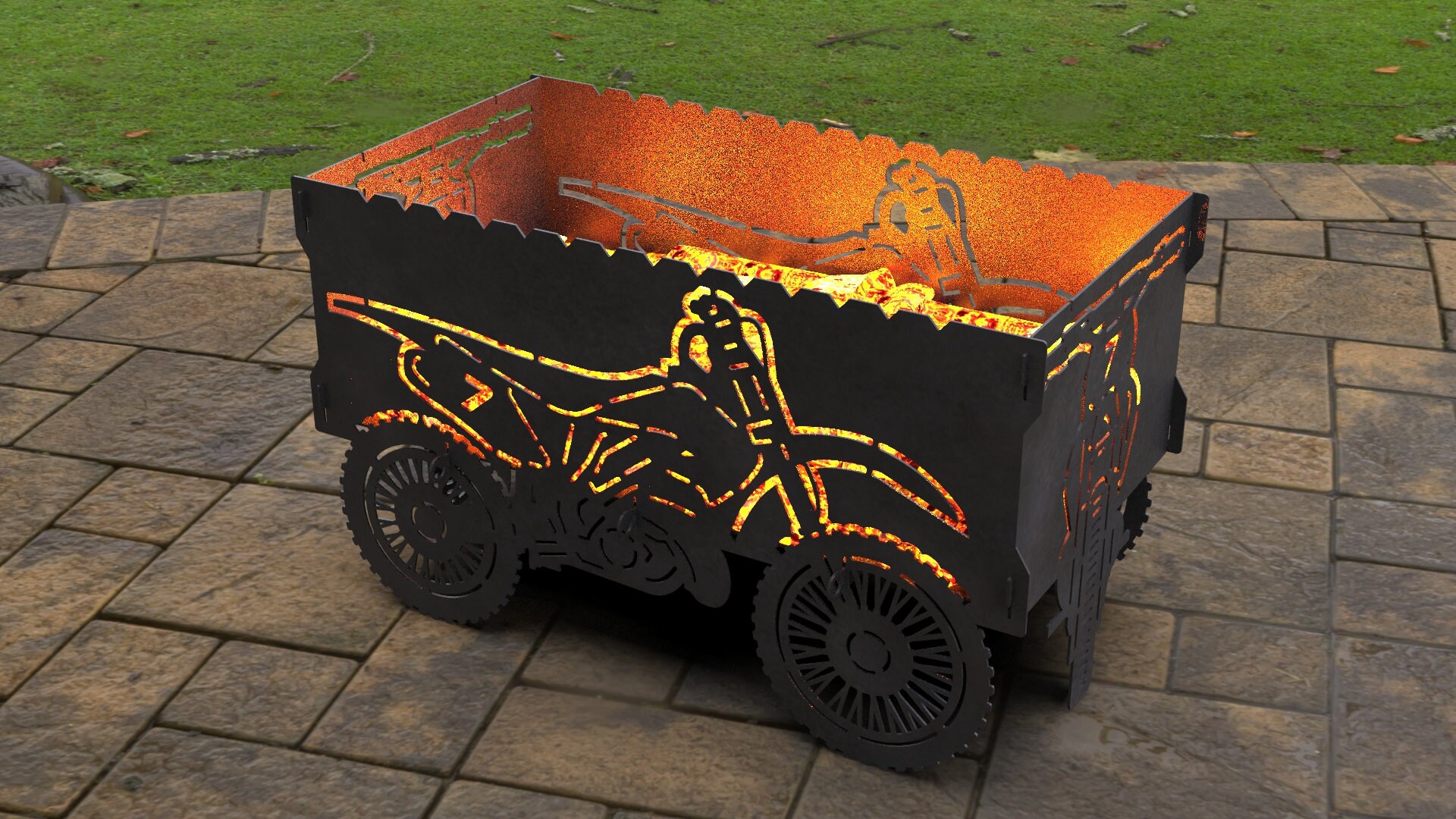 Dirt Bike Fire Pit Digital Product Files DXF SVG for Cnc - Etsy Australia