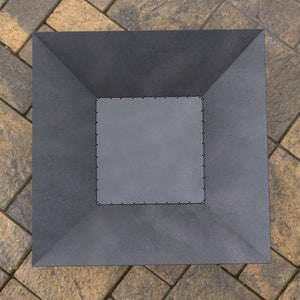 Square Fire Pit II, Digital Product, Files DXF, SVG for Cnc, Plasma ...