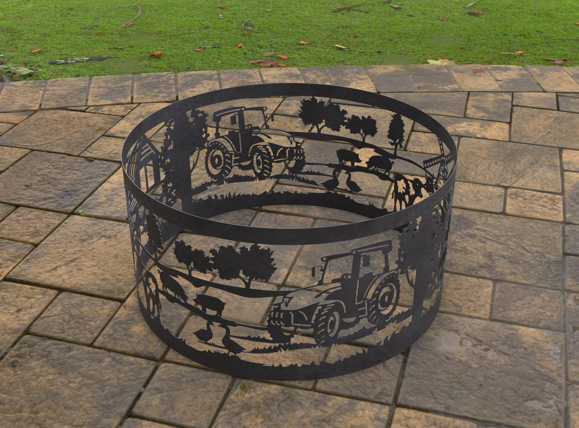 Fire Pit Ring Farm Digital Product Files DXF SVG for Cnc - Etsy UK