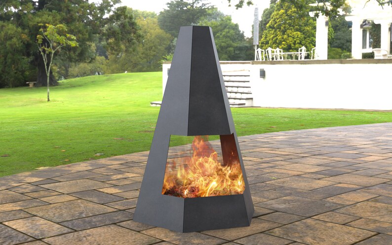Hexagon Double Sided Pyramid Fire Pit Digital Product Files - Etsy