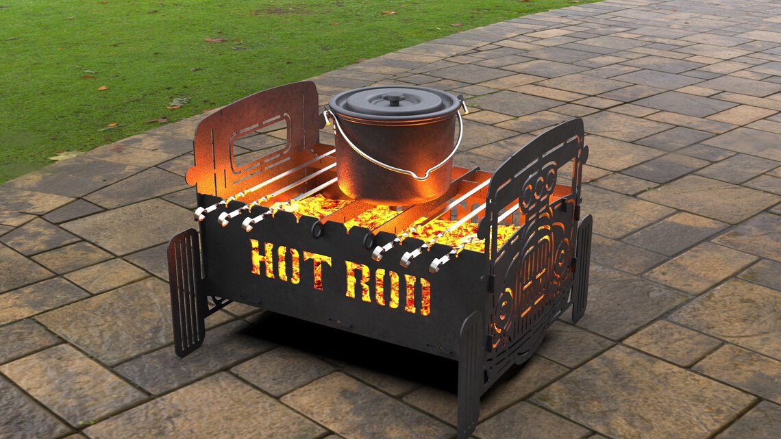 Hot Rod Fire Pit Digital Product Files DXF SVG for Cnc - Etsy