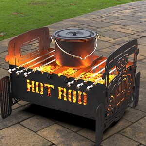 Hot Rod Fire Pit Digital Product Files DXF SVG for Cnc - Etsy