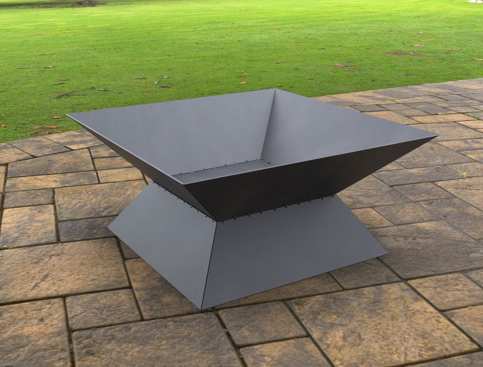 Square Fire Pit II Digital Product Files DXF SVG for Cnc - Etsy