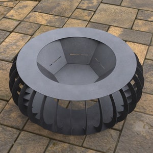Round Fire Pit, Digital Product, Files DXF, SVG for CNC, Plasma, Laser ...