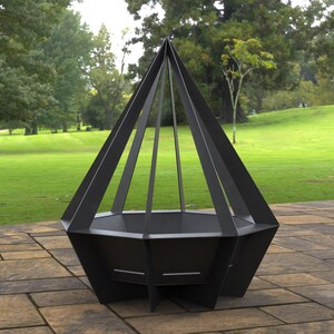 Diamond Fire Pit, Digital Product, Files DXF, SVG for Cnc, Plasma ...