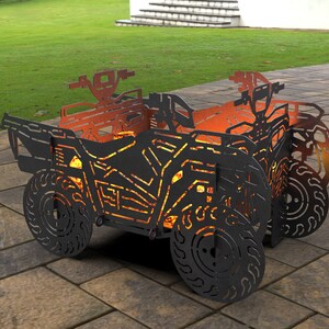 All-terrain Vehicle ATV Fire Pit, Digital Product, Files DXF, SVG for ...