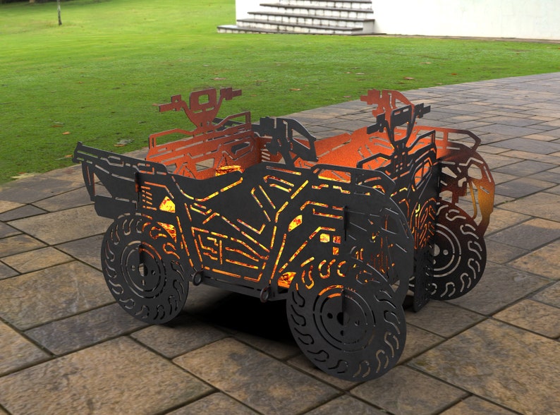 All-terrain Vehicle ATV Fire Pit Digital Product Files DXF - Etsy