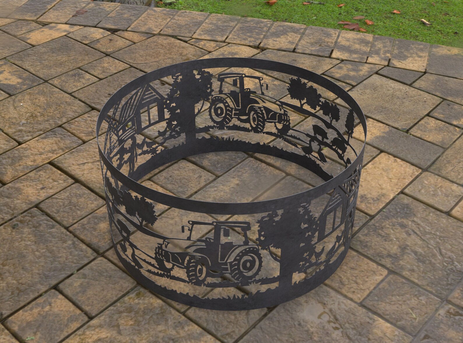 Fire Pit Ring Farm Digital Product Files DXF SVG for Cnc - Etsy UK