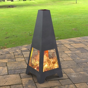 Four-sided Pyramid Fire Pit, Digital Product, Files DXF, SVG for CNC ...