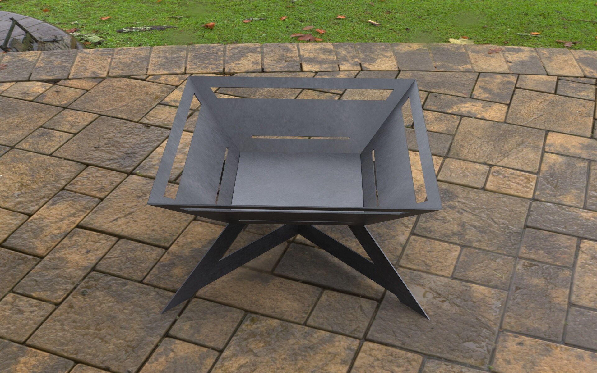 Square Fire Pit X Light Digital Product Files DXF SVG for - Etsy