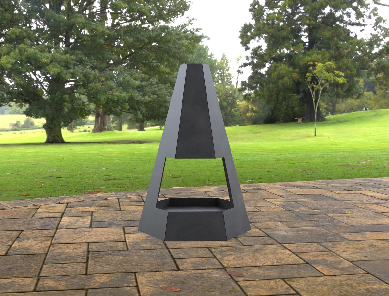 Hexagon Double Sided Pyramid Fire Pit Digital Product Files - Etsy