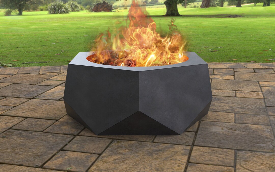 Volumetric Hexagon Fire Pit V2, Digital Product, Files DXF, SVG for Cnc ...