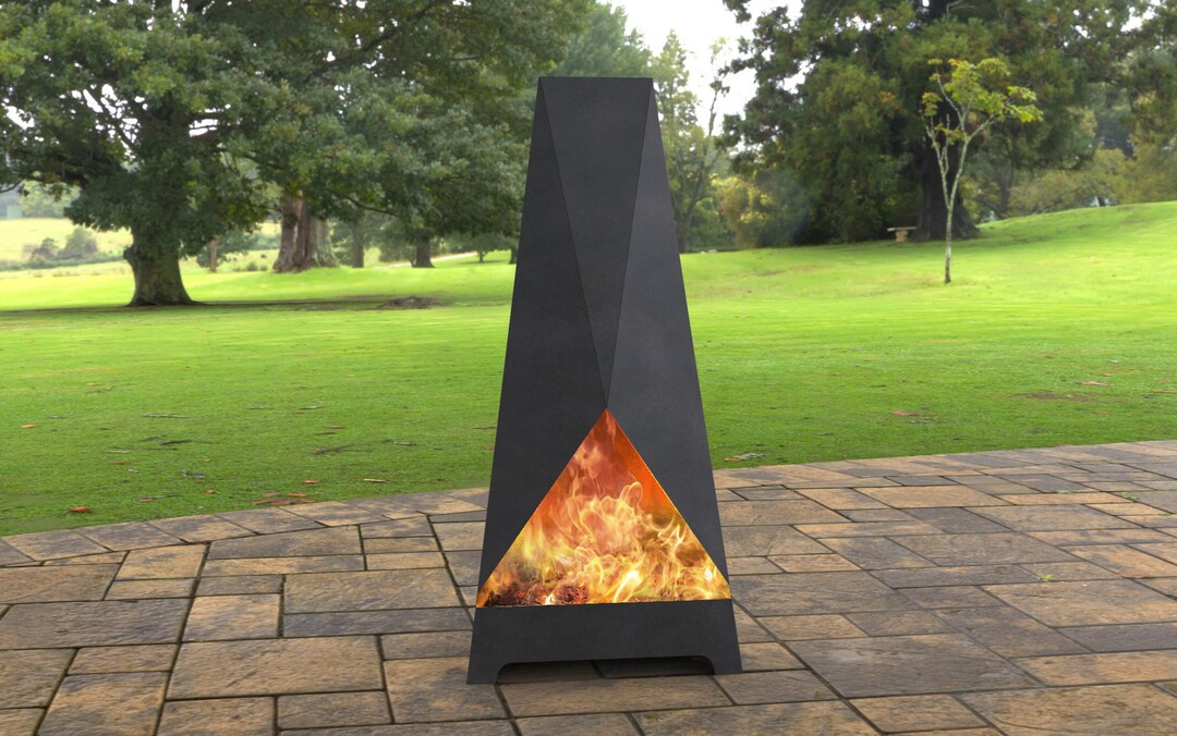 Triangular II Pyramid Fire Pit, Digital Product, Files DXF, SVG for Cnc ...