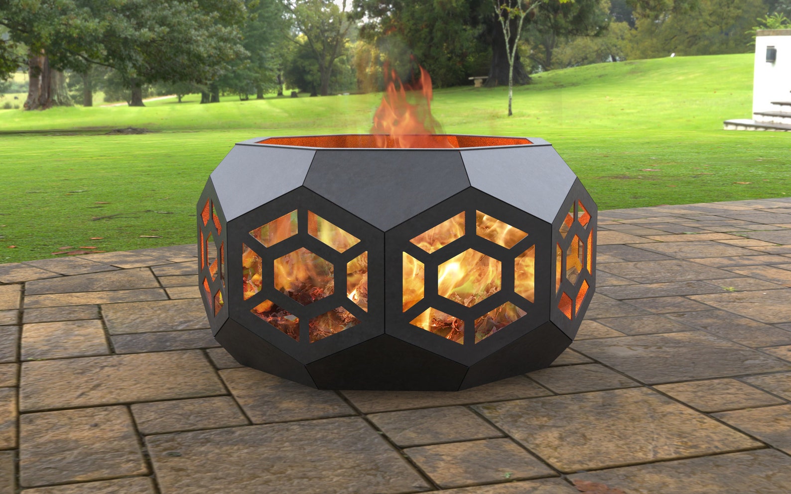 Volumetric Octagon Fire Pit Digital Product Files DXF SVG - Etsy