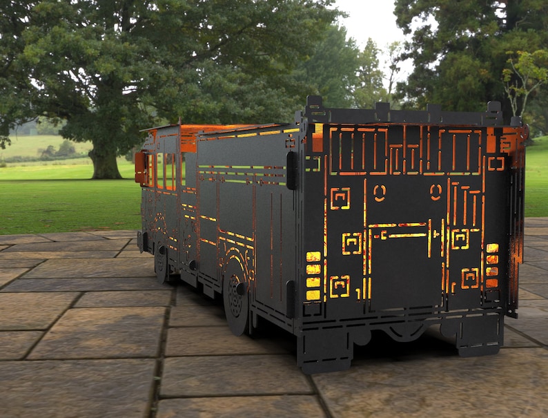 Fire Truck Engine Fire Pit Digital Product Files DXF SVG - Etsy