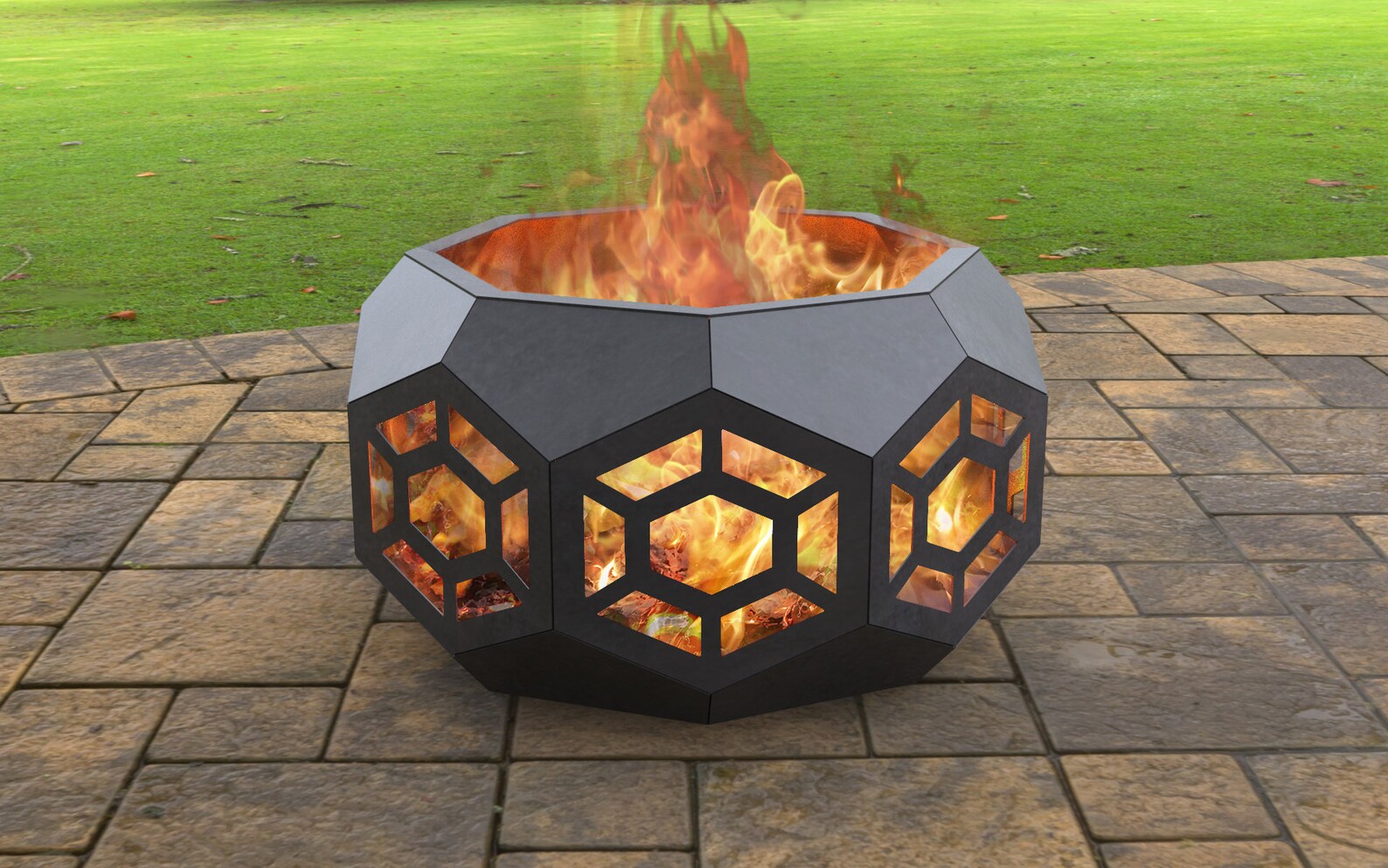 Volumetric Octagon Fire Pit Digital Product Files DXF SVG - Etsy