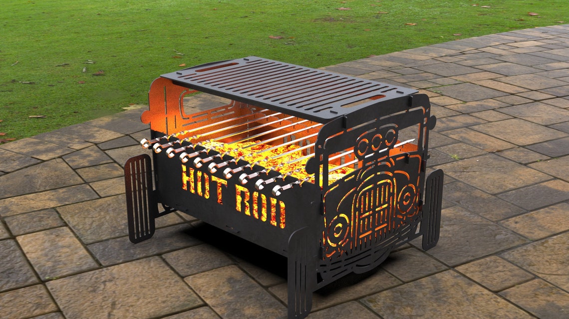 Hot Rod Fire Pit Digital Product Files DXF SVG for Cnc - Etsy